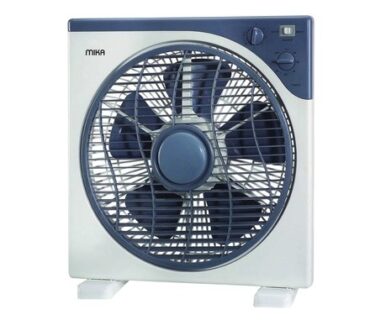 Box Fan, 12", Square, Light & Dark Grey-Mika